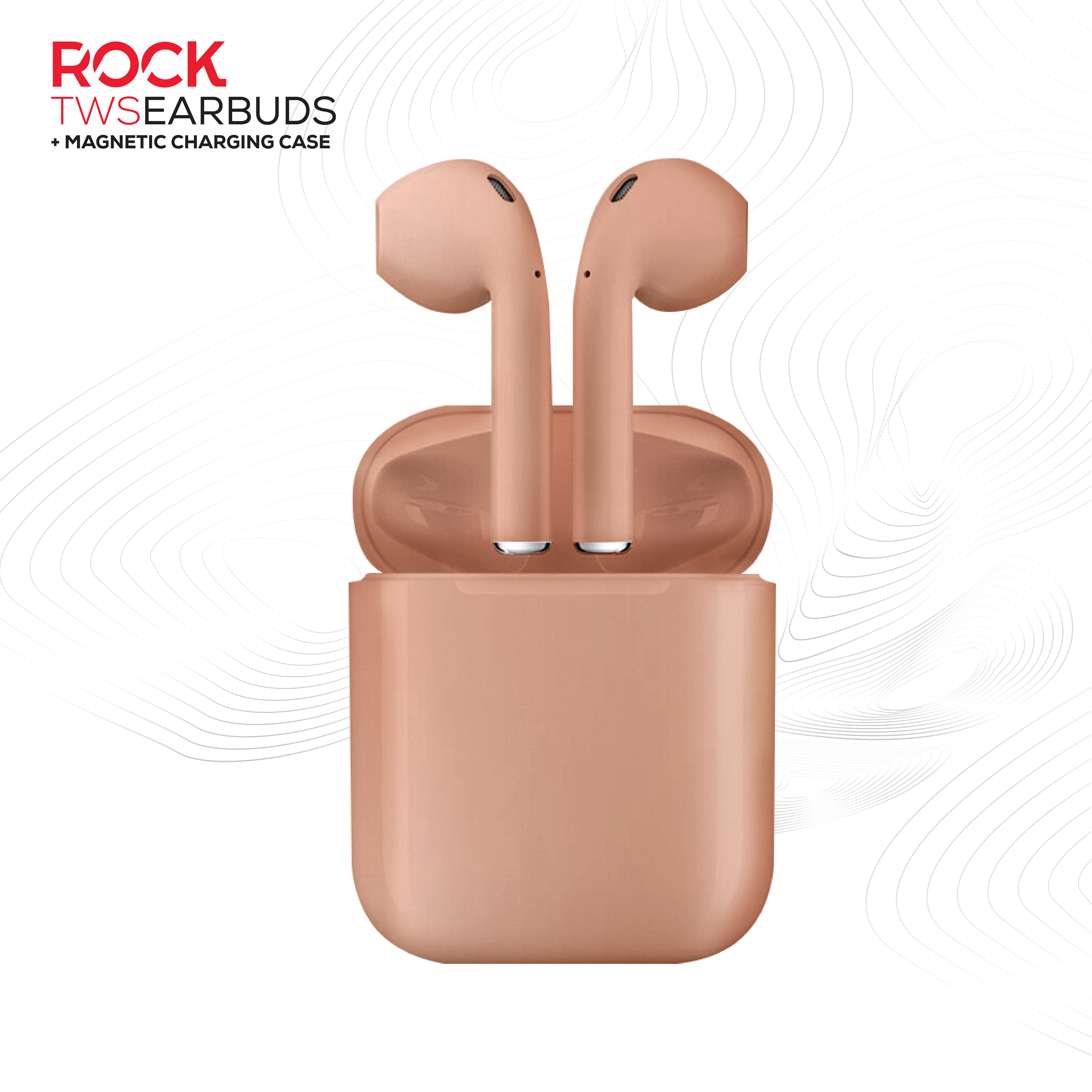 Rock Palm Lite TWS Earphones with 7 hours playback in Champagne – Rock ...